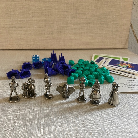 Monopoly | Toys | 7 Disney Monopoly Pieces Tokens Pewter Castles ...